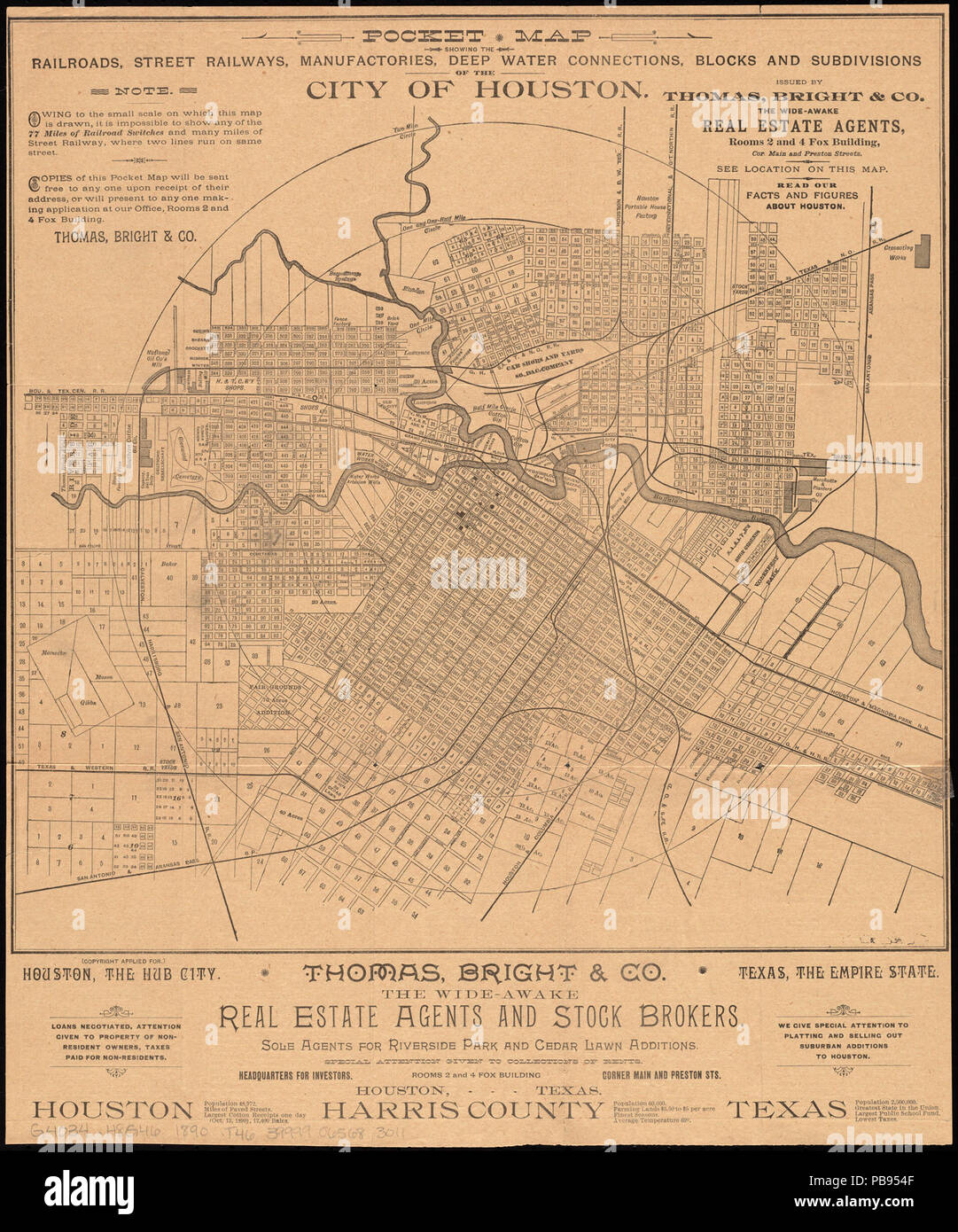 1207 Pocket map showing the railroads, street railways, manufactories ...
