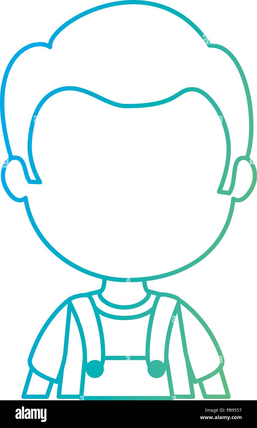 cute and little boy character vector illustration design Stock Vector ...