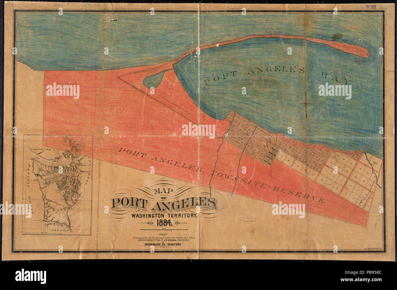 Port angeles on a map hi-res stock photography and images - Alamy