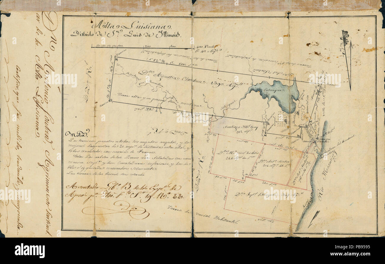 1588 Survey of Upper Louisiana District of St. Louis of Illinois, 1803 ...