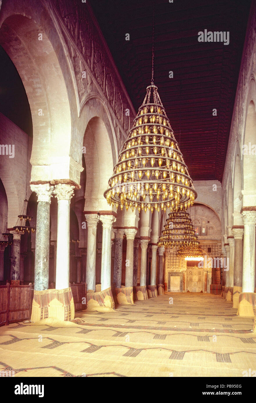 Kairouan mosque interior hi-res stock photography and images - Alamy