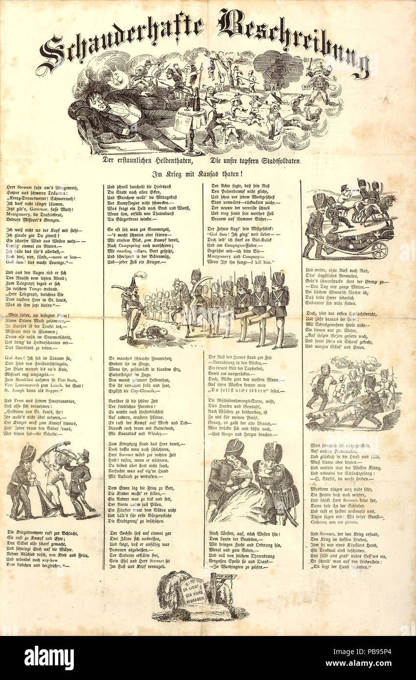 789 Illustrated broadside in German regarding the Southwest Expedition ...