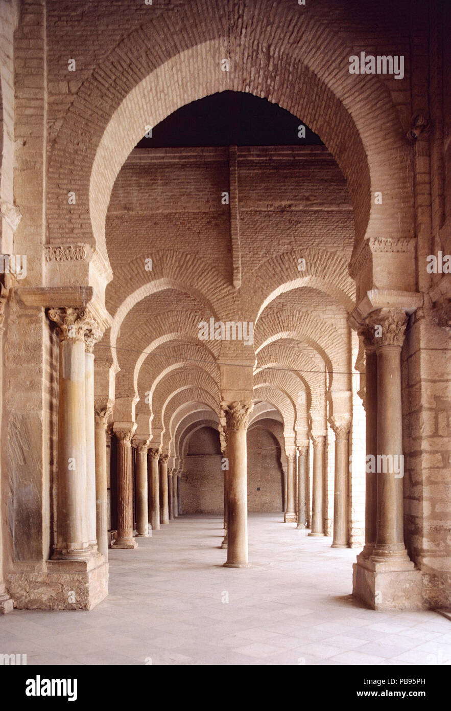 Interior great mosque kairouan tunisia hi-res stock photography and ...