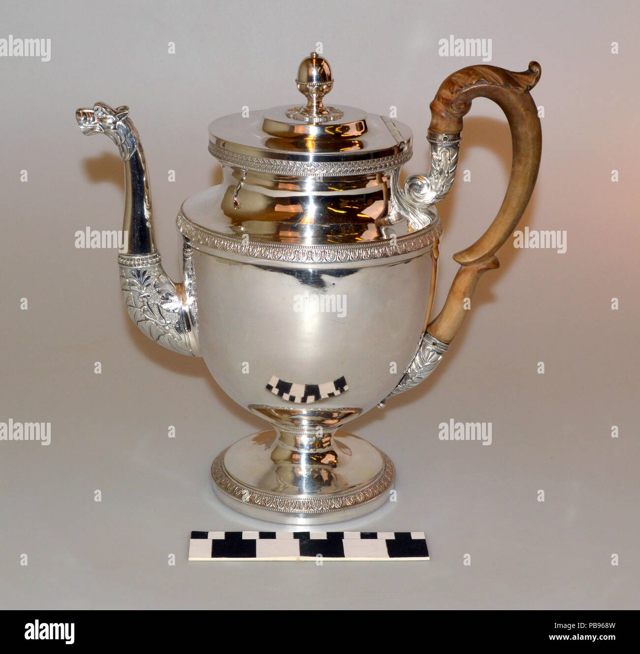 1537 Silver Teapot Owned by Auguste Chouteau Stock Photo - Alamy