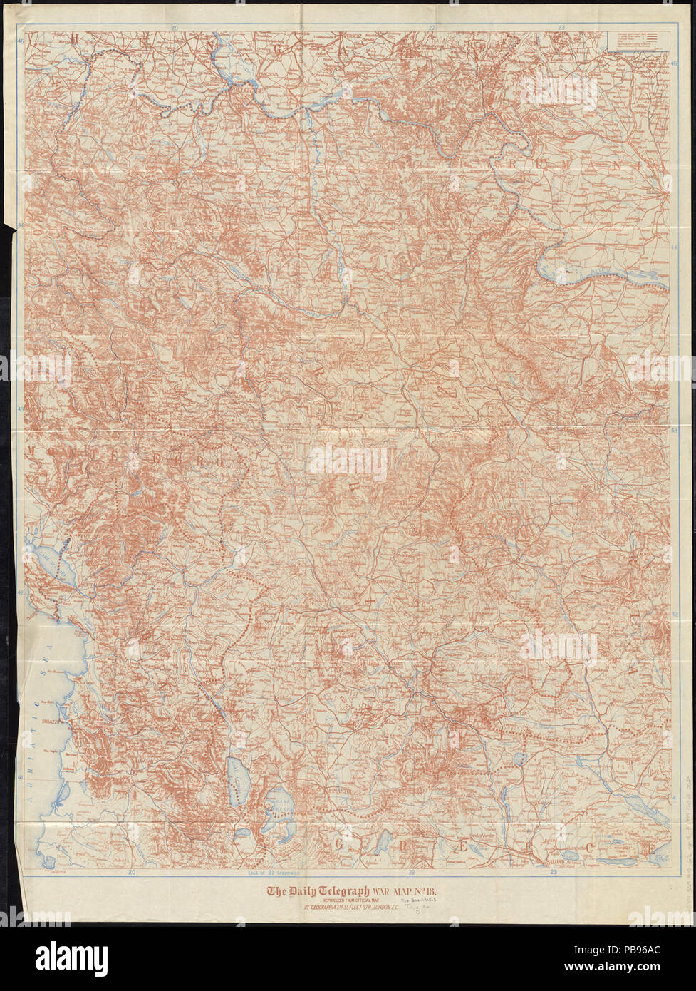 Daily telegraph map hi-res stock photography and images - Alamy