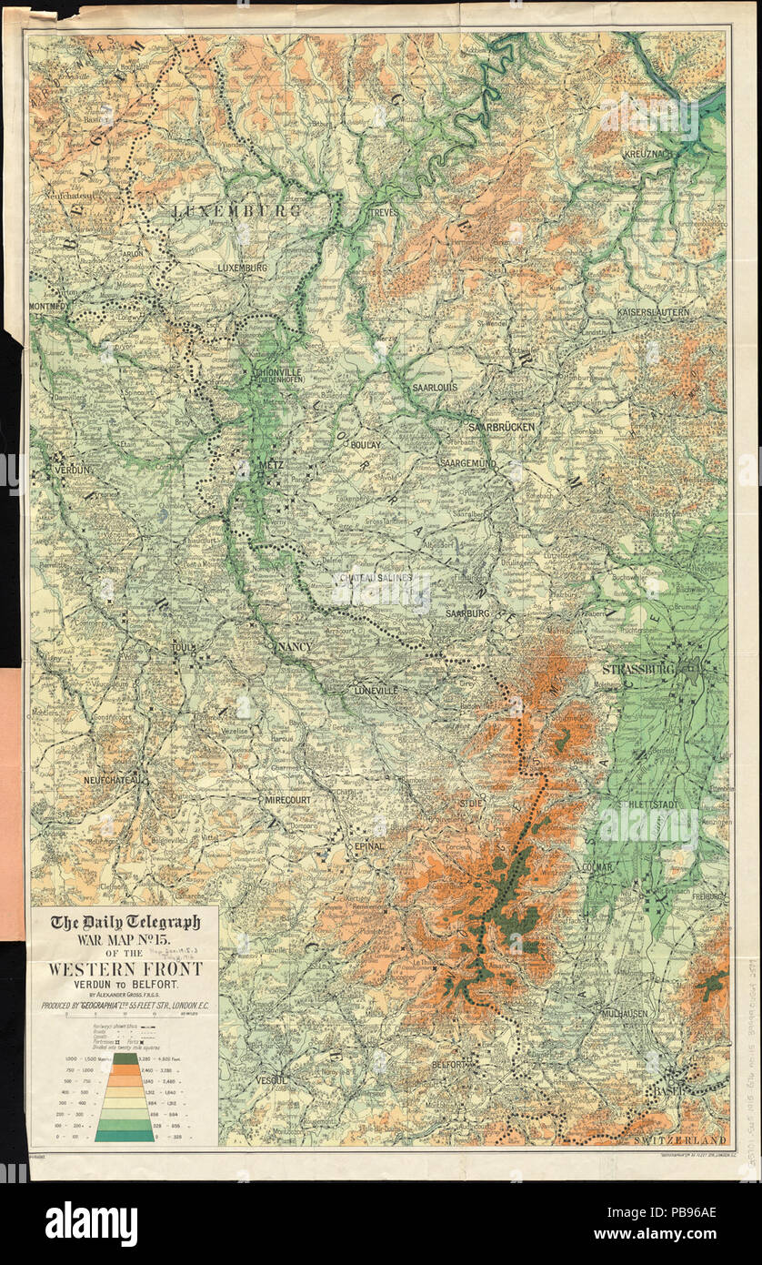 Map of verdun hi-res stock photography and images - Alamy