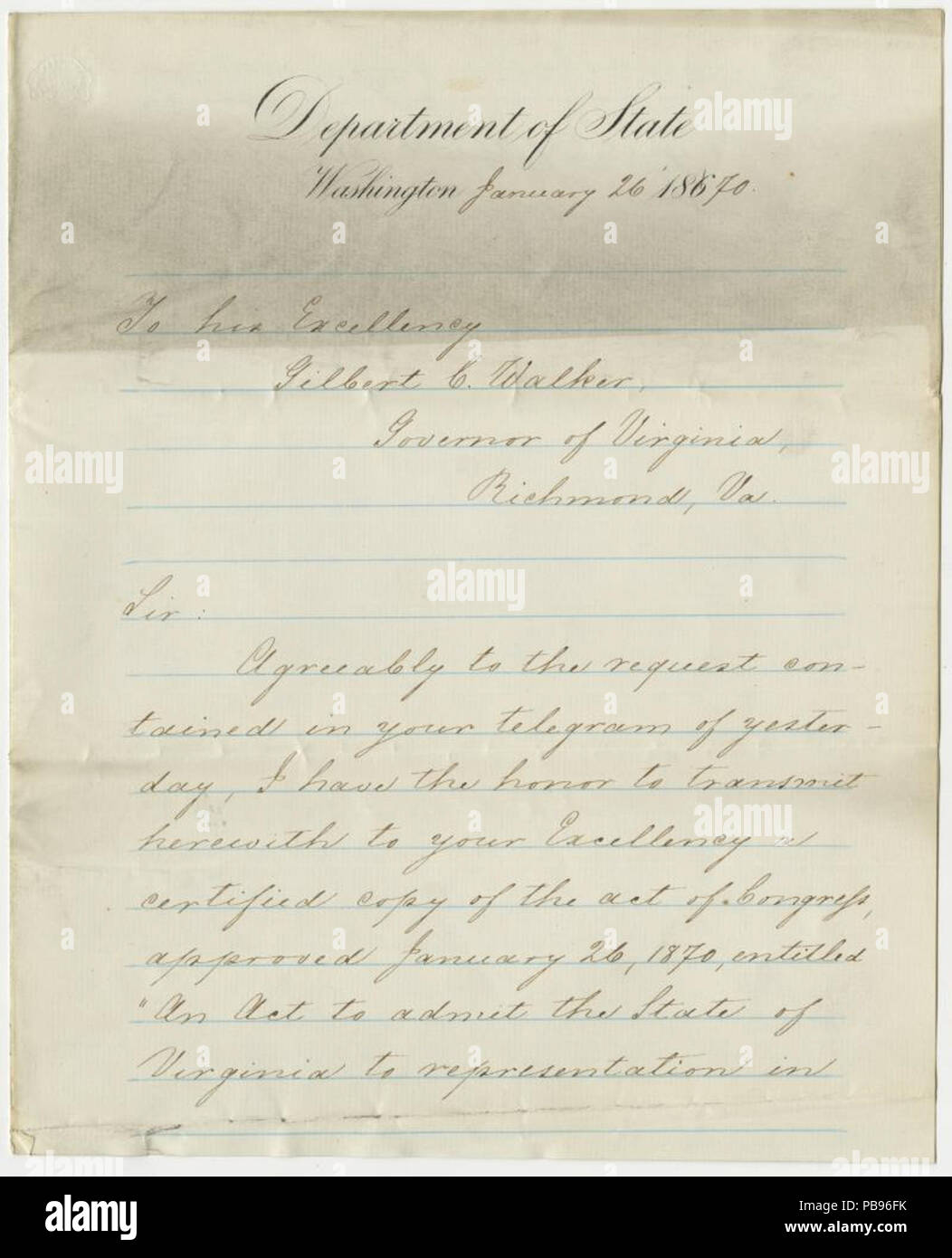 Governor letters hi-res stock photography and images - Alamy