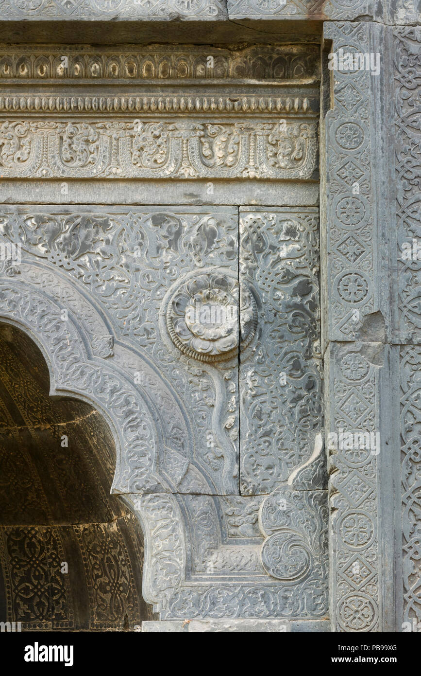 decoration of Adina mosque, Pandua, West Bengal, India Stock Photo - Alamy