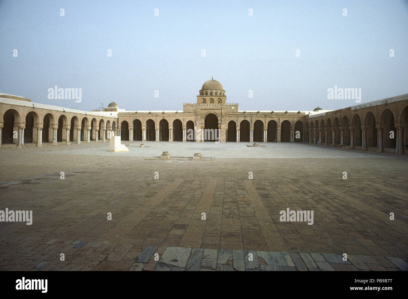 view of courtyard, Great Mosque of Qayrawan, Tunisia Stock Photo - Alamy