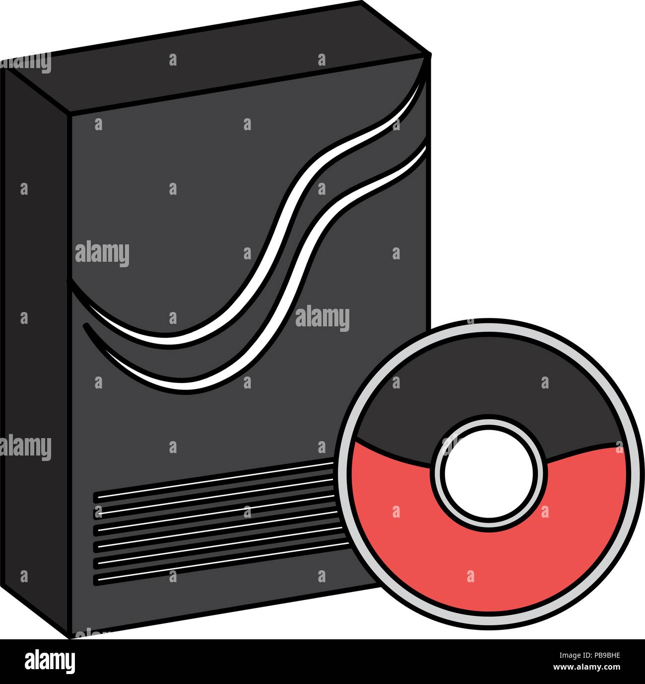 compact disk in box vector illustration design Stock Vector Image & Art ...