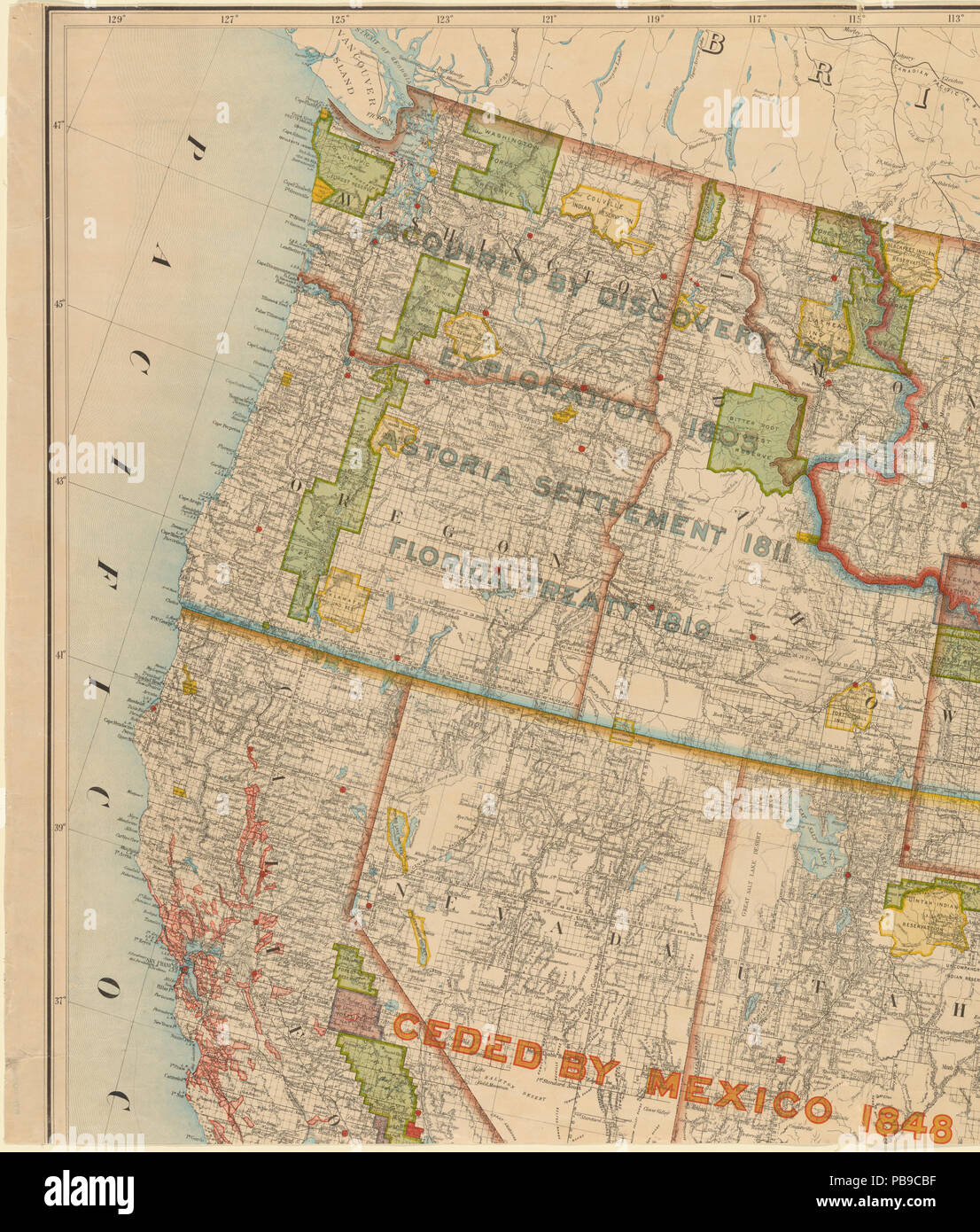 1791 United States and territories, showing the extent of public ...