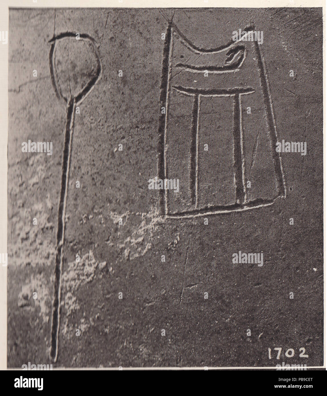 1793 Unusual Narmer( ) serekh from Tarkhan, photograph Stock Photo - Alamy