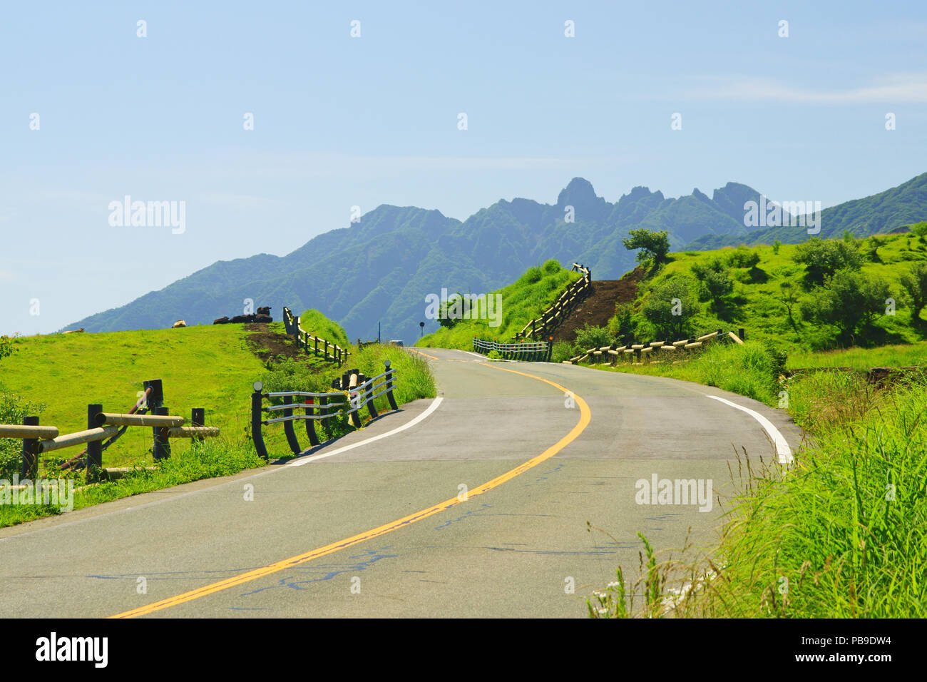 Aso Panorama line, Kumamoto Prefecture, Japan Stock Photo - Alamy