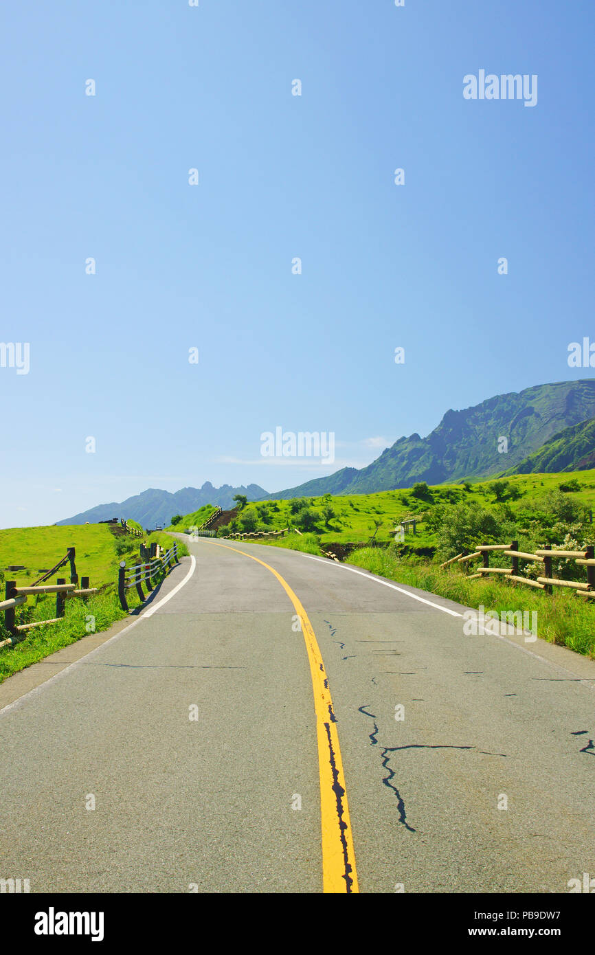 Aso Panorama line, Kumamoto Prefecture, Japan Stock Photo - Alamy