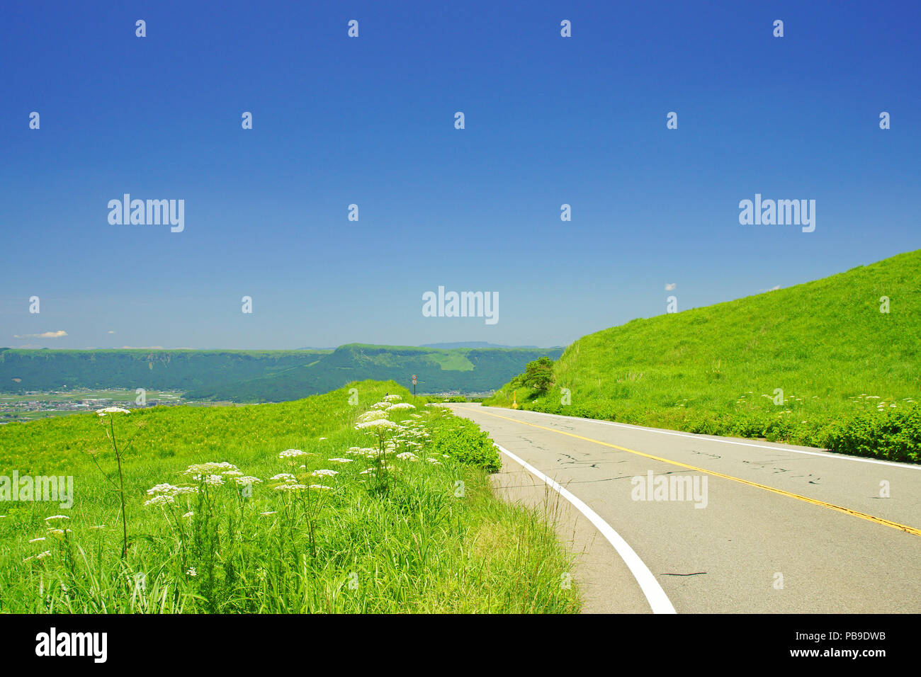 Aso Panorama line, Kumamoto Prefecture, Japan Stock Photo - Alamy