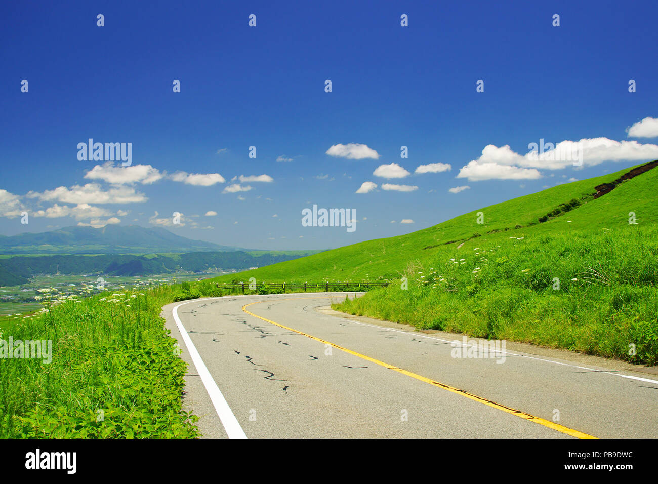 Aso Panorama line, Kumamoto Prefecture, Japan Stock Photo - Alamy