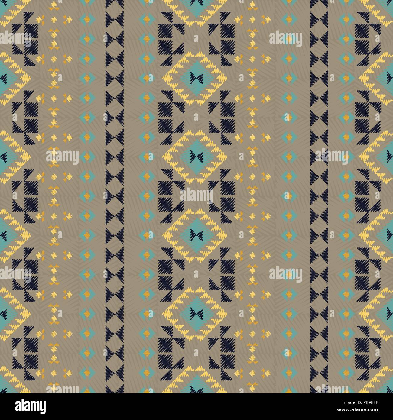 Geometric ethnic seamless pattern Stock Vector Image & Art - Alamy