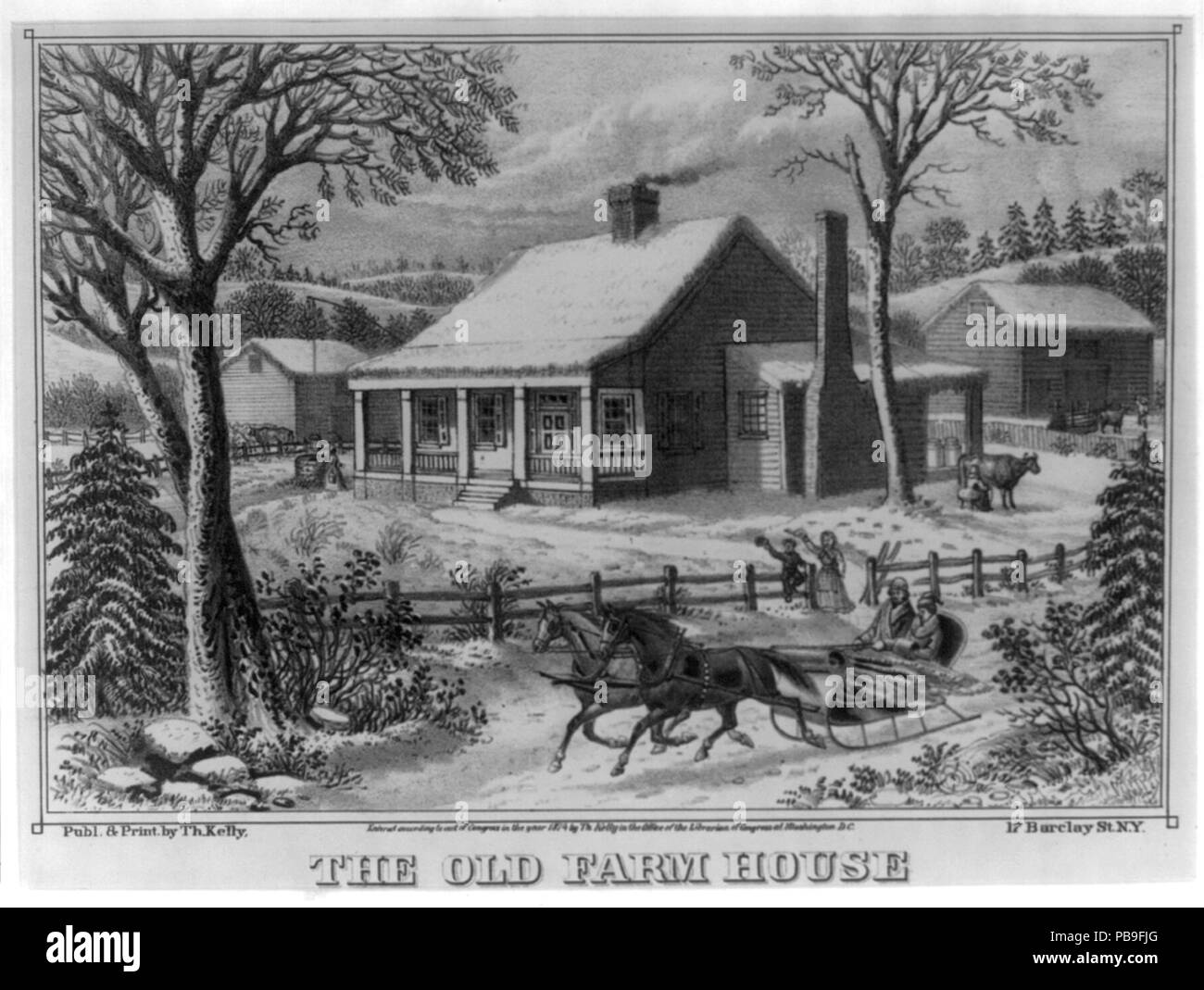 Old farm house Black and White Stock Photos & Images - Alamy