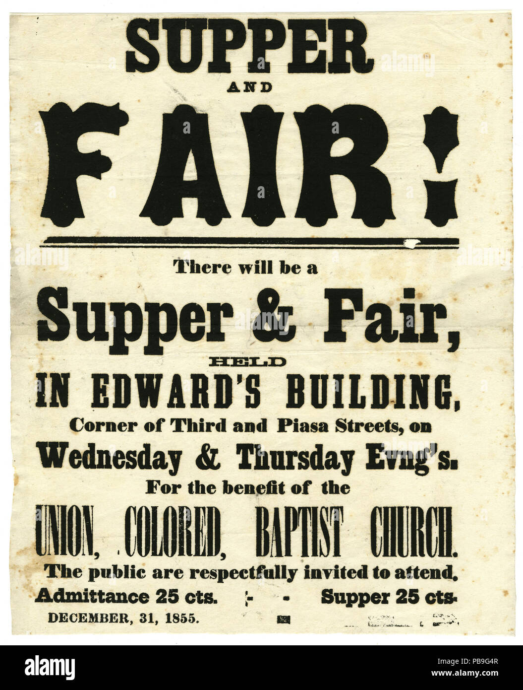 Handbill 1800s hi-res stock photography and images - Alamy