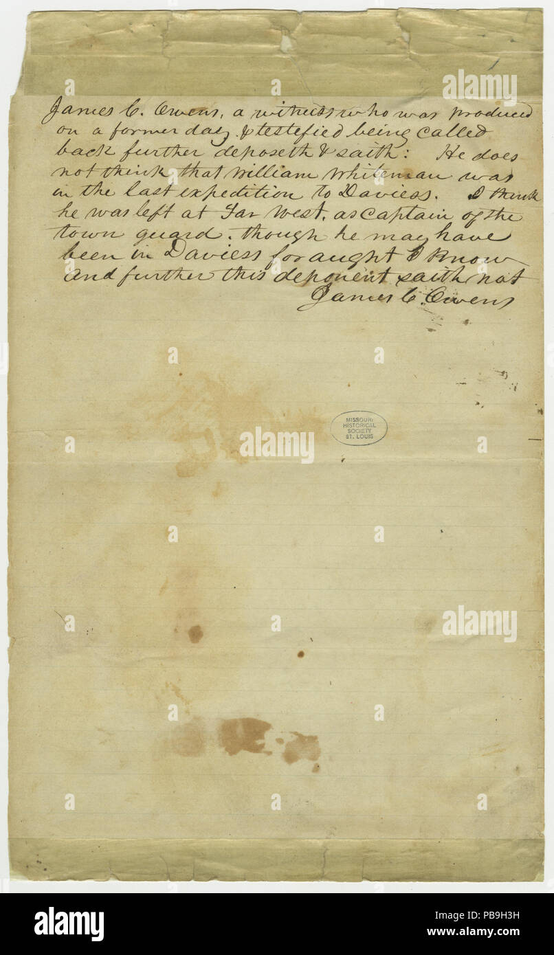 1838 mormon war hi-res stock photography and images - Alamy