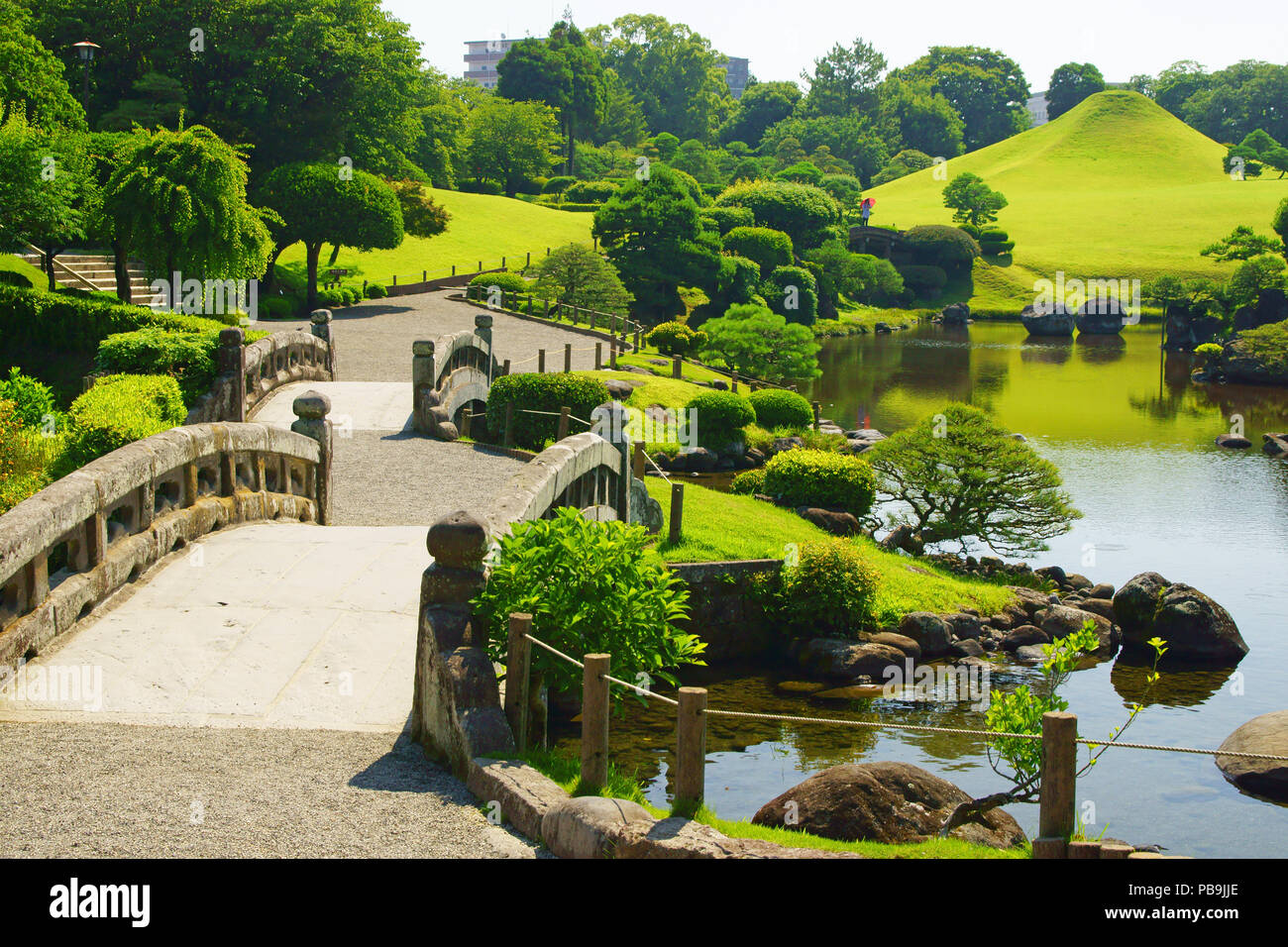 Suizenji Jojuen Garden, Kumamoto Prefecture, Japan Stock Photo - Alamy