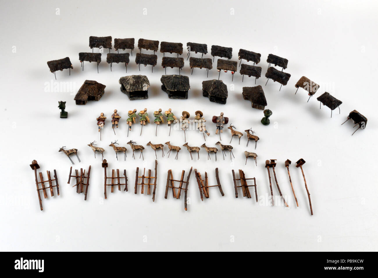 1047 Miniature Chinese Village Play Set Purchased at the 1904 World's ...