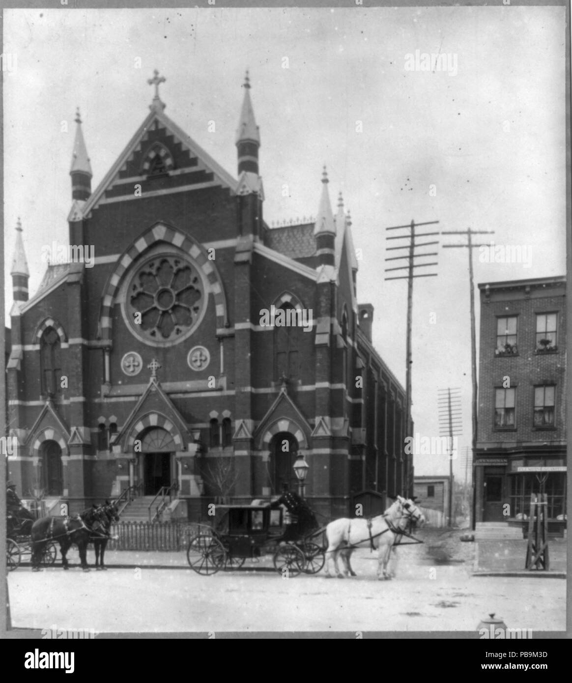 St augustine roman catholic church Black and White Stock Photos ...