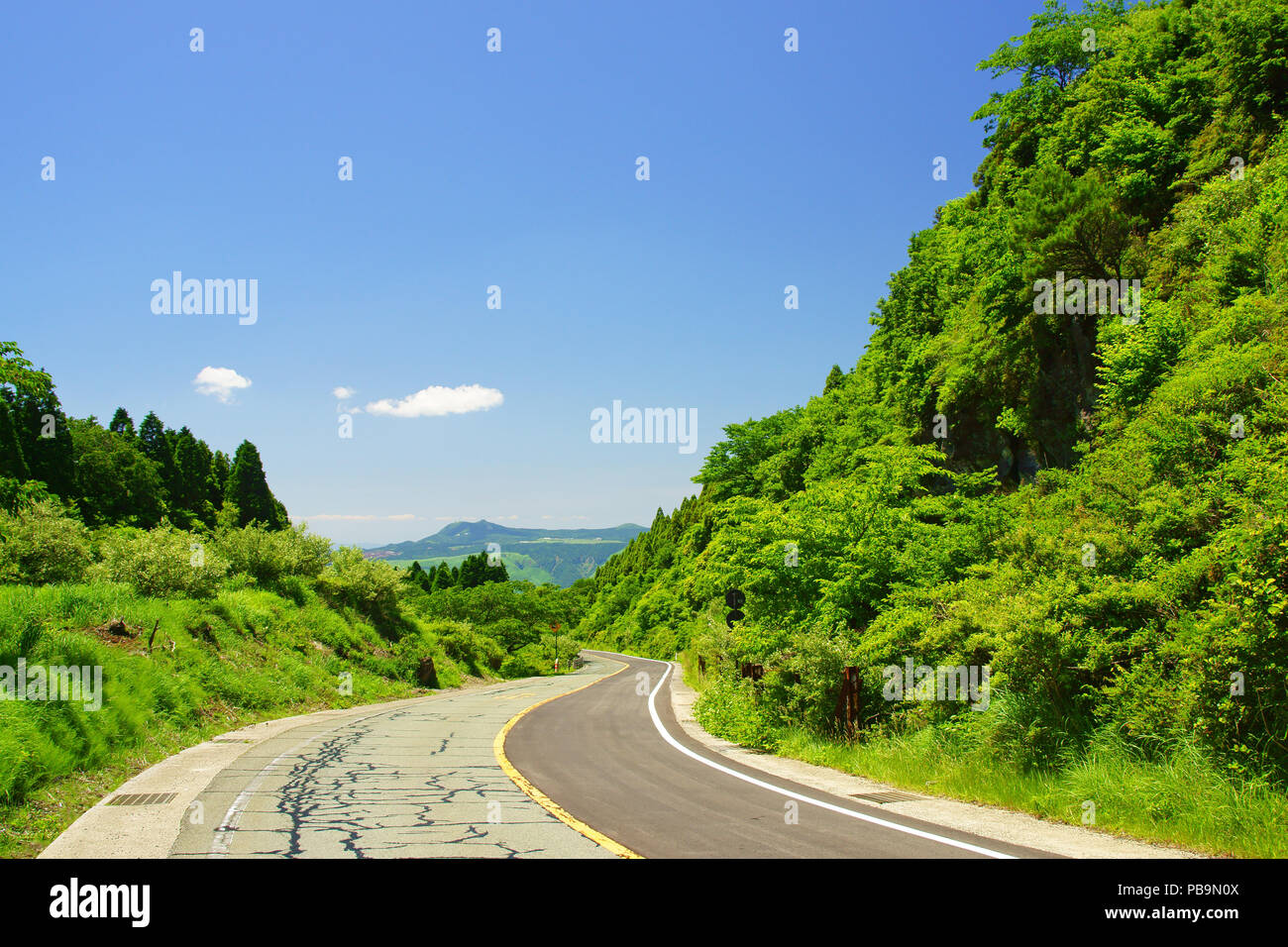 Aso Panorama line, Kumamoto Prefecture, Japan Stock Photo - Alamy