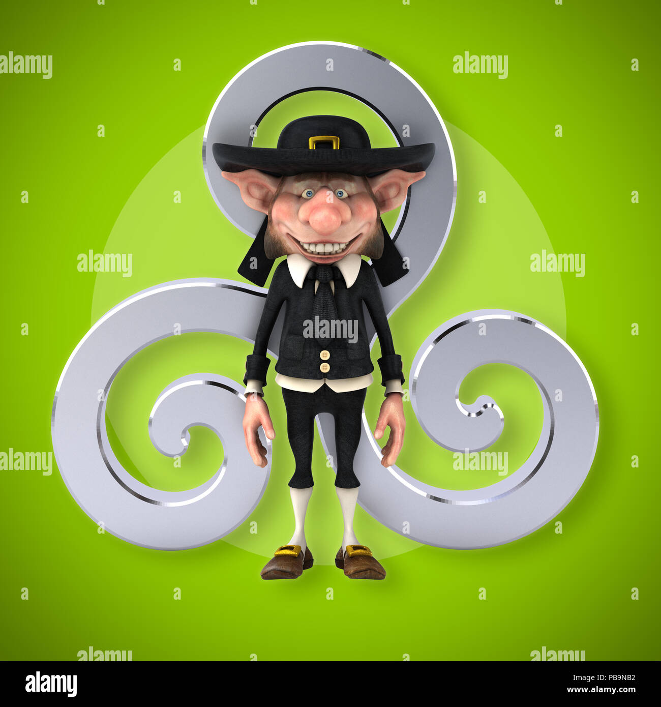 Fun Korrigan - 3D Illustration Stock Photo - Alamy
