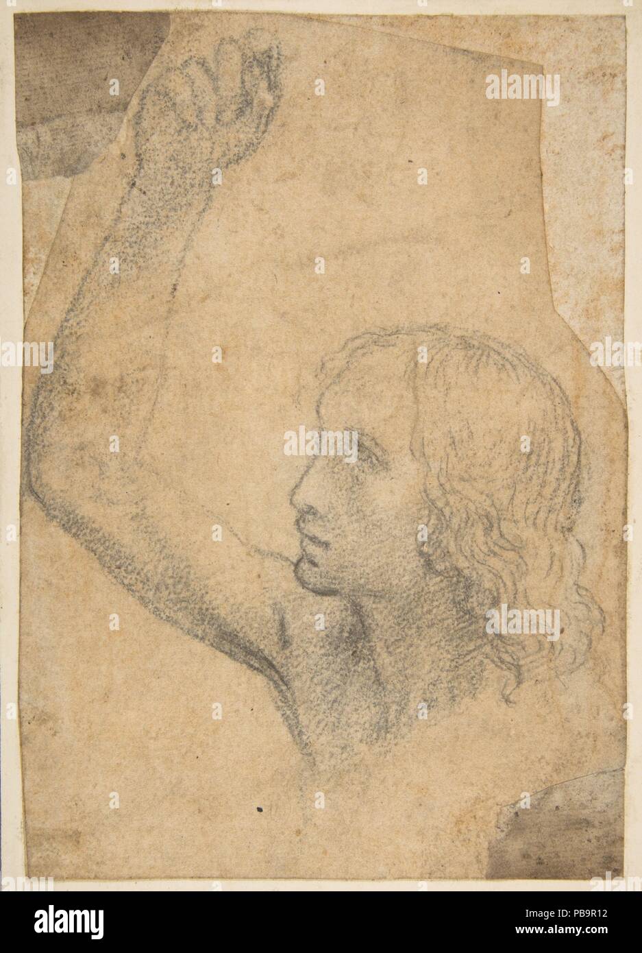 Youth with Right Arm Raised in a Shoulder-Length Portrayal (preparatory ...