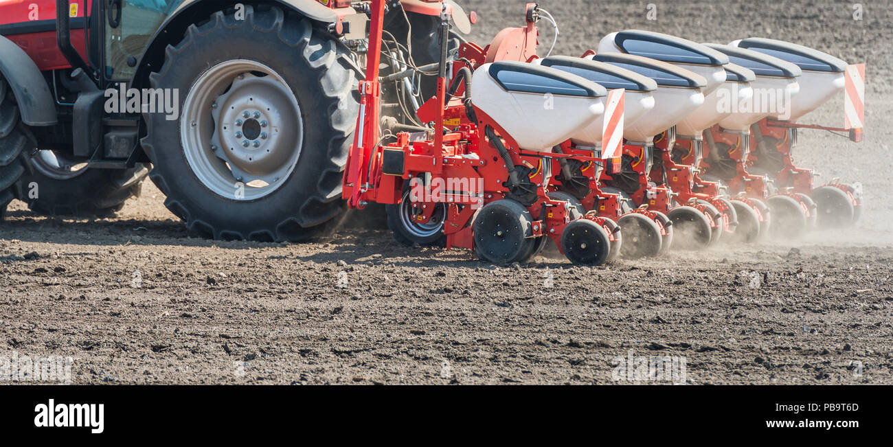 Field preparation sowing wheat in hi-res stock photography and images ...