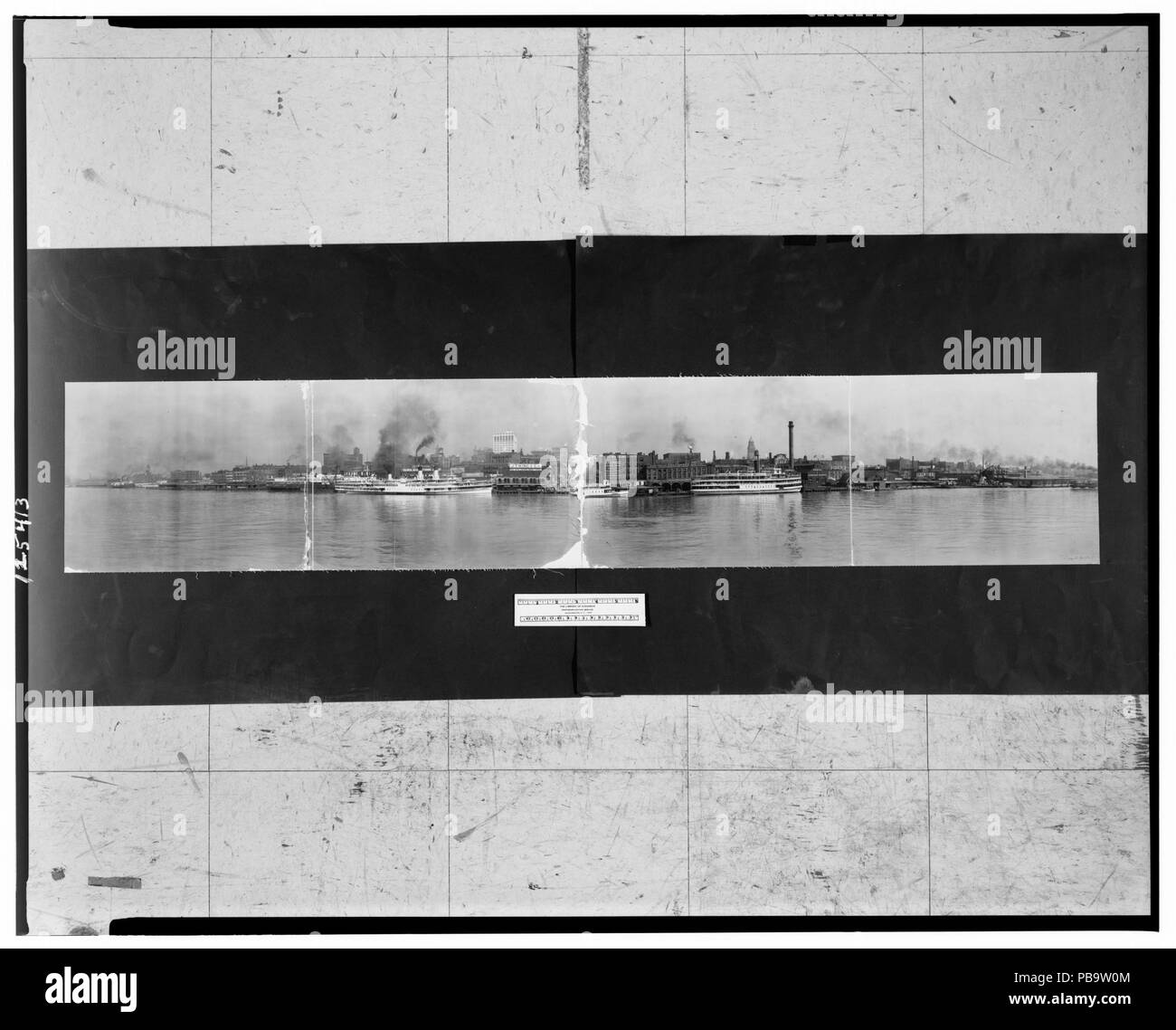 Historical riverfront view Black and White Stock Photos & Images - Alamy