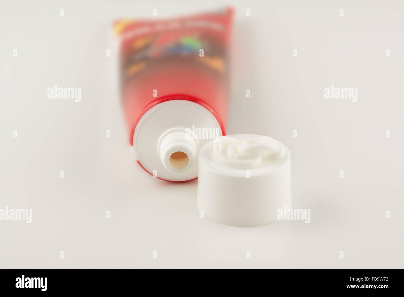 white medical cream in a close-up container Stock Photo - Alamy
