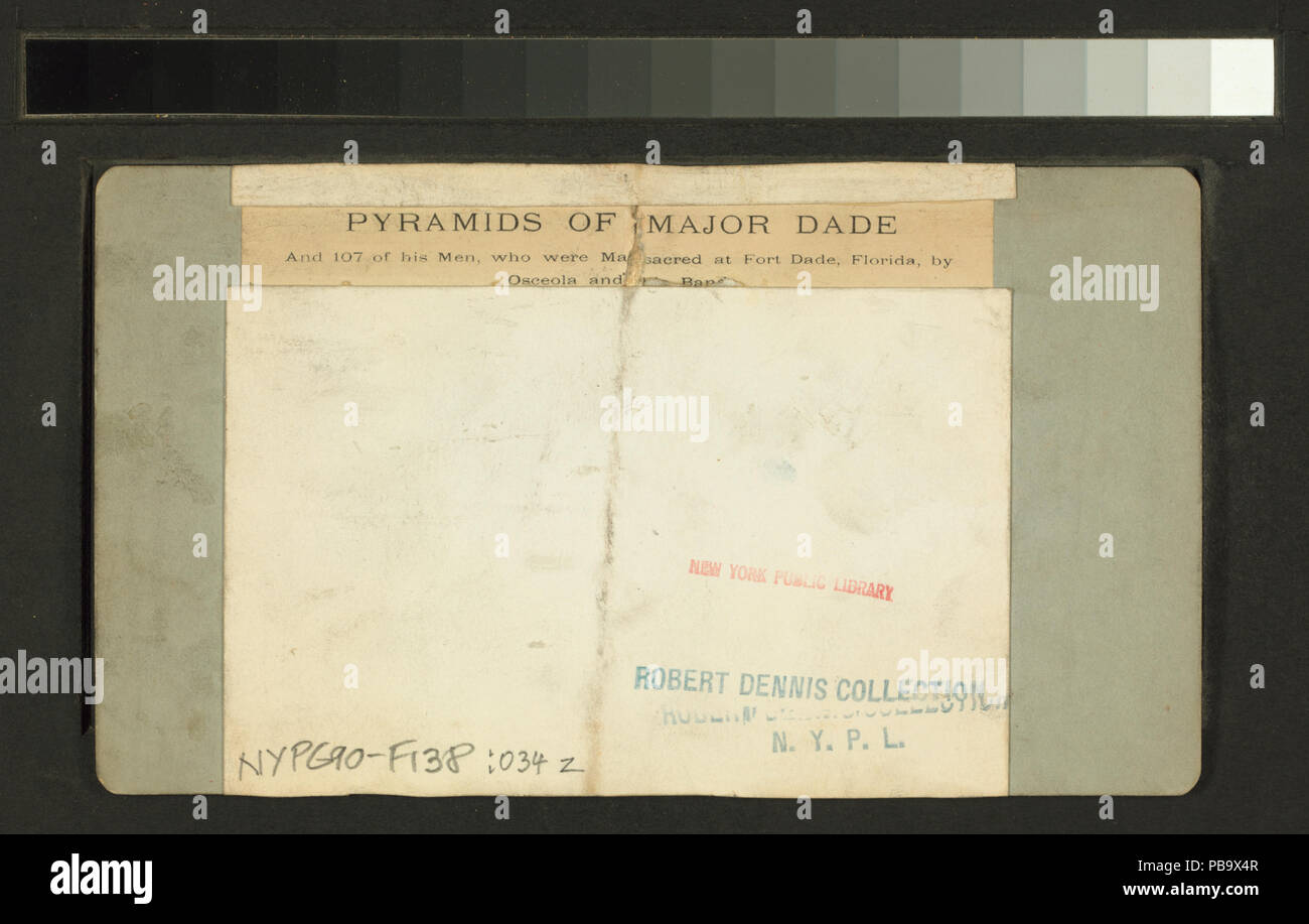 1238 Pyramids of Major Dade and 107 of his Men, who were massacred at ...