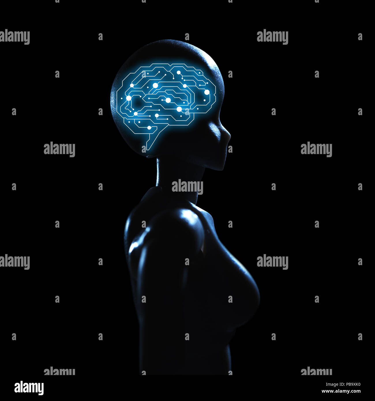 AI, Artificial intelligence conceptual of next generation technology ...