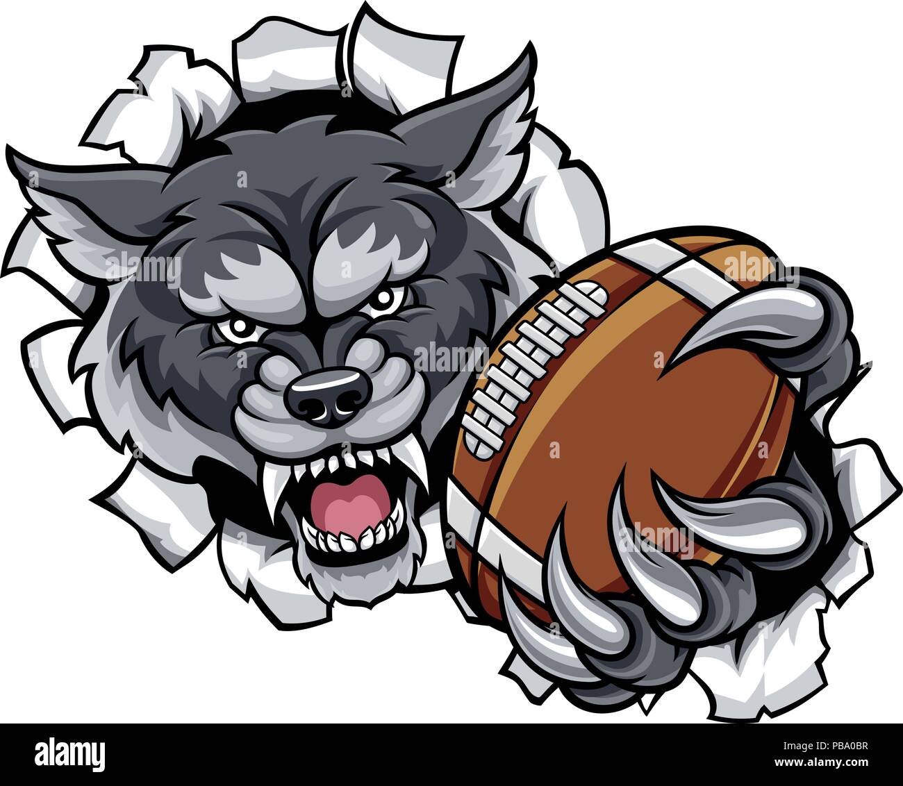 Football wolves football wolves football Stock Vector Images - Alamy