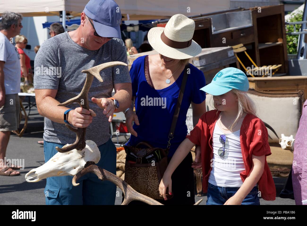 French Brocante: a British family buy a deer skull at a brocante in ...
