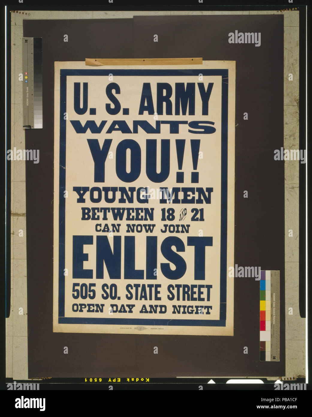 Army recruitment poster hi-res stock photography and images - Alamy