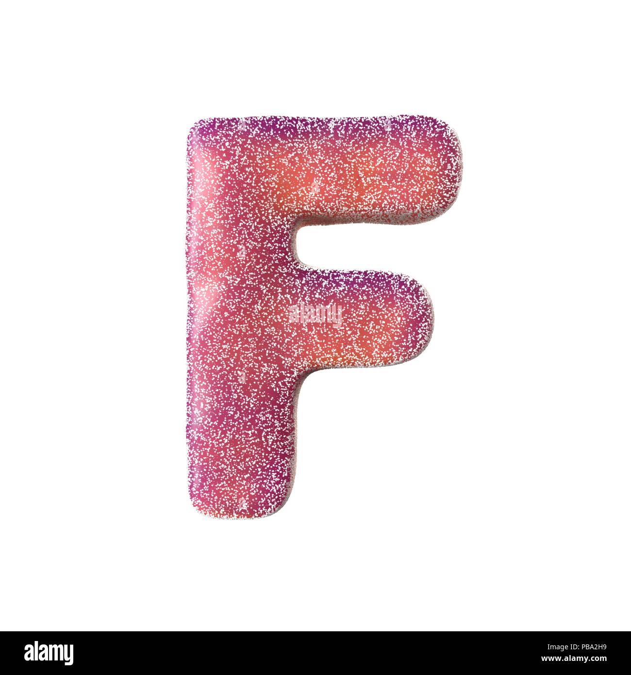 Red sour candy letter F Isolated on white background Stock Photo - Alamy