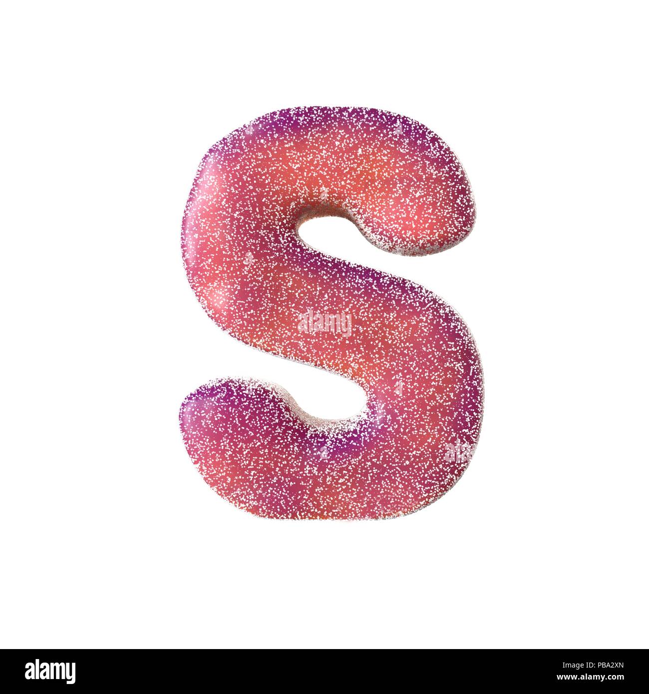 Red sour candy letter S Isolated on white background Stock Photo - Alamy