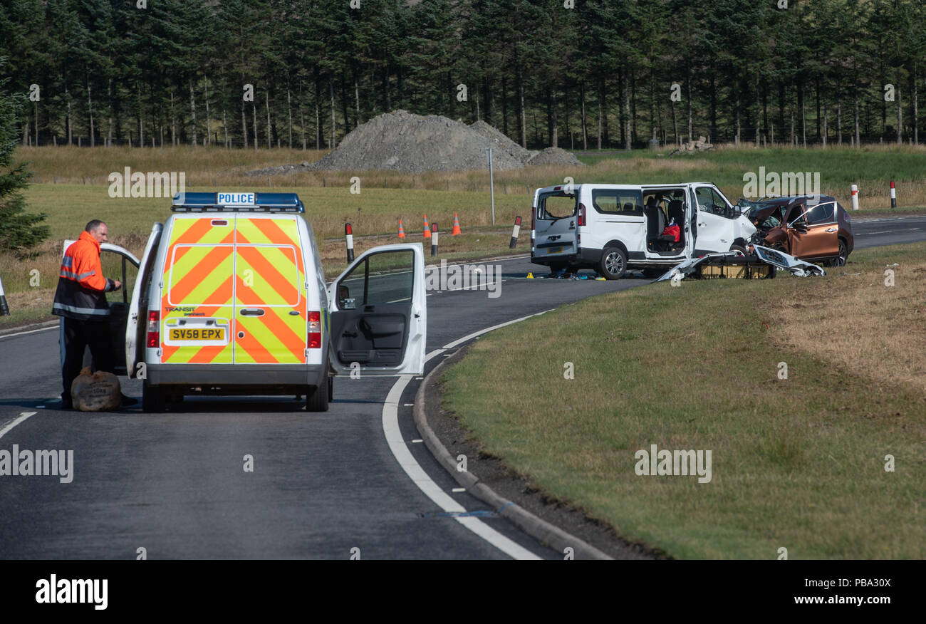The scene of a minibus crash hi-res stock photography and images - Alamy