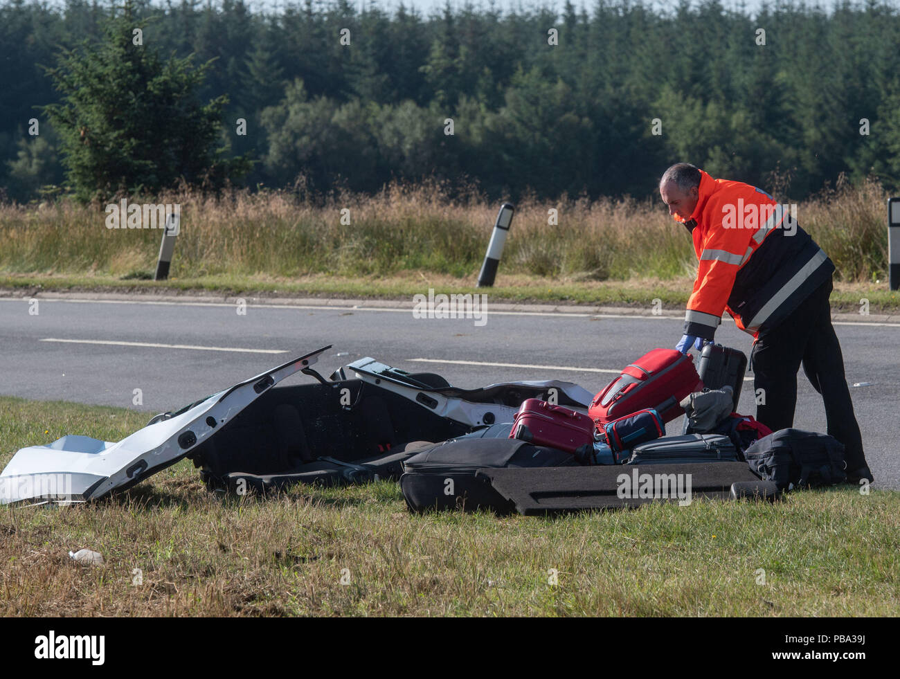 The scene of a minibus crash hi-res stock photography and images - Alamy