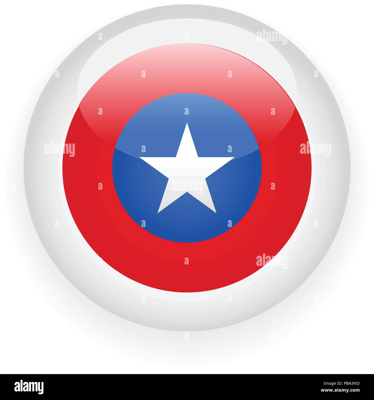 American flag badge hi-res stock photography and images - Alamy