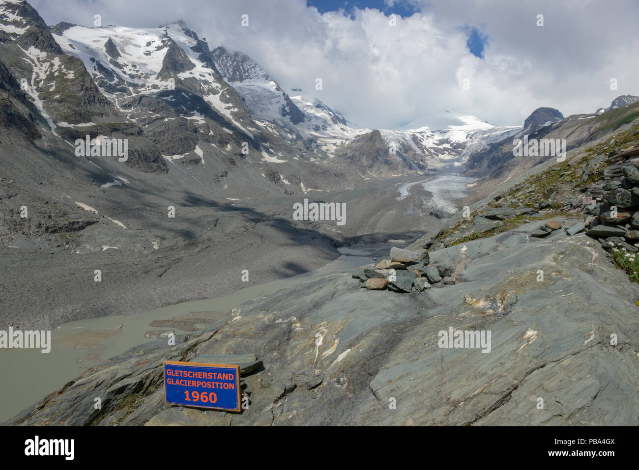 Grossglockner, the highest mountain in Austria along with the Pasterze glacier Stock Photo - Alamy
