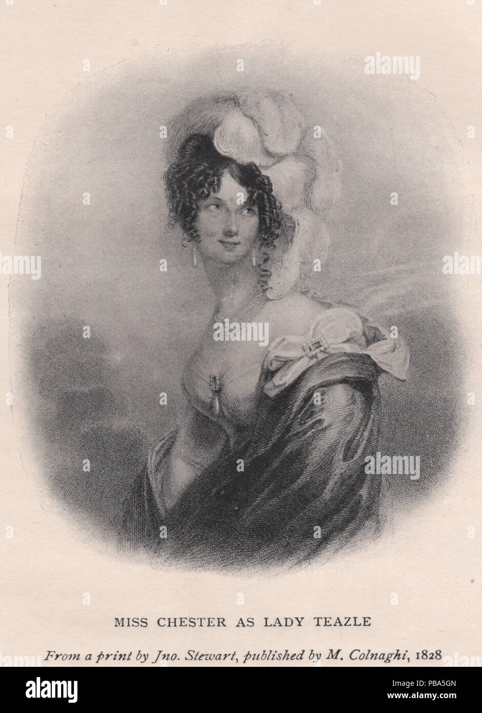 1049 Miss Chester As Lady Teazle Stock Photo - Alamy