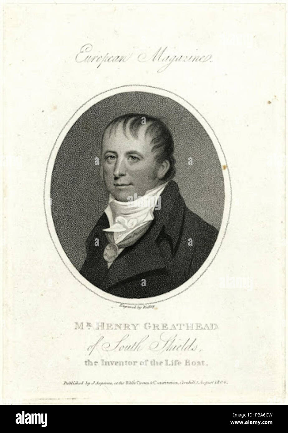 1064 Mr Henry Greathead of South Shields, the inventor of the life boat ...