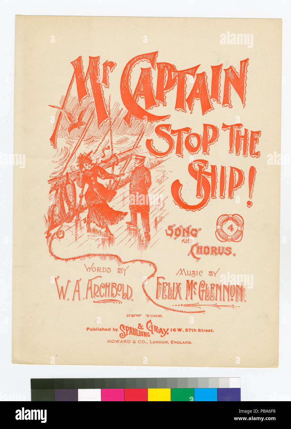 1064 Mr. Captain stop the ship! (NYPL Hades-454288-1166703 Stock Photo ...