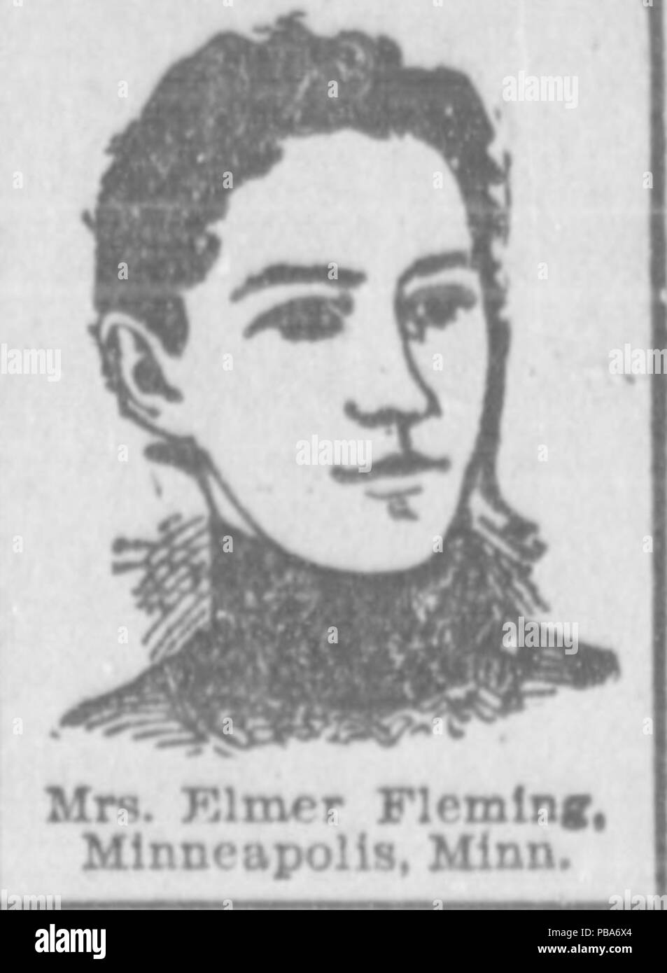 1066 Mrs Elmer Fleming Stock Photo - Alamy