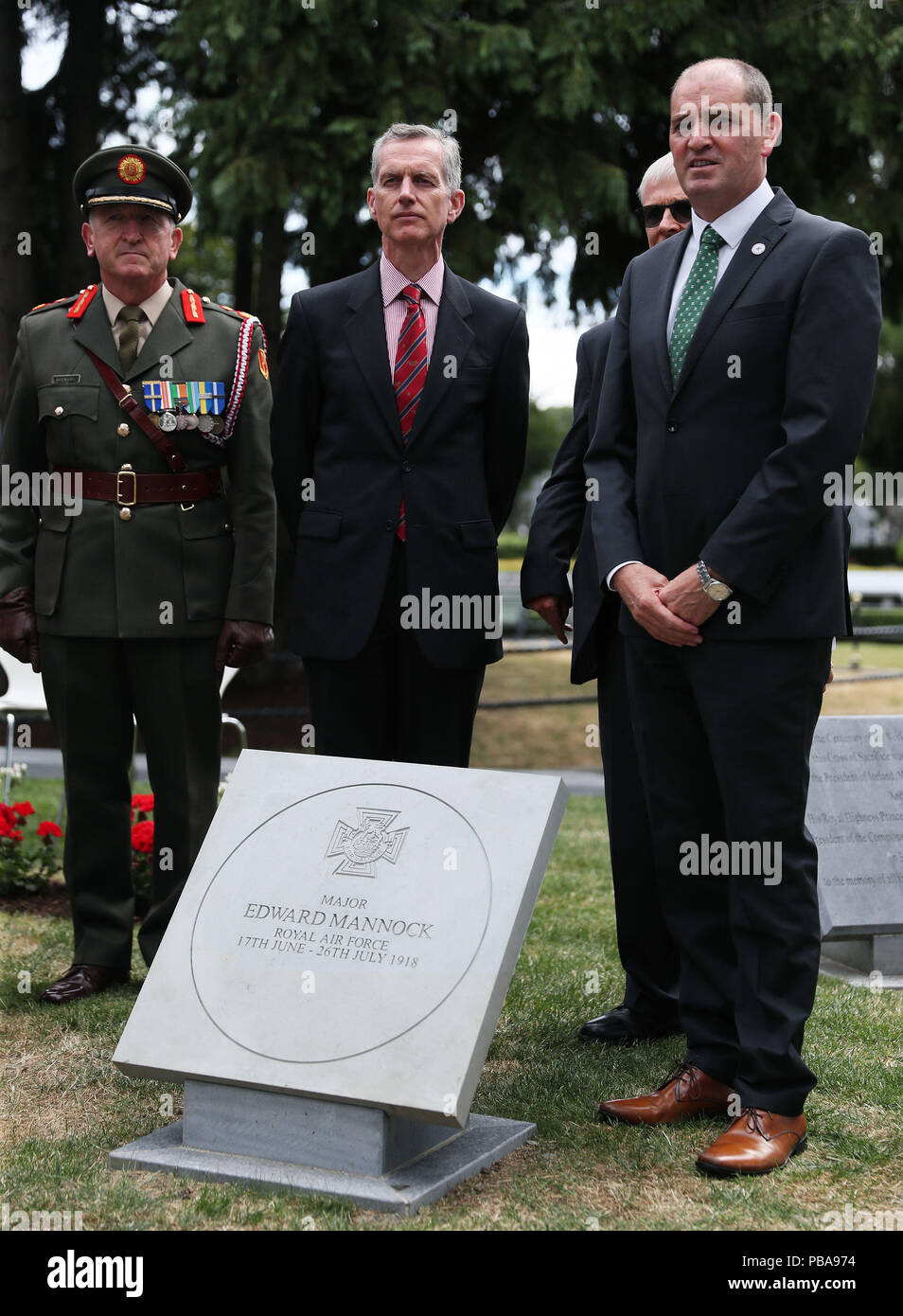 Minister with responsibility for Defence Paul Kehoe (right) and Sir ...