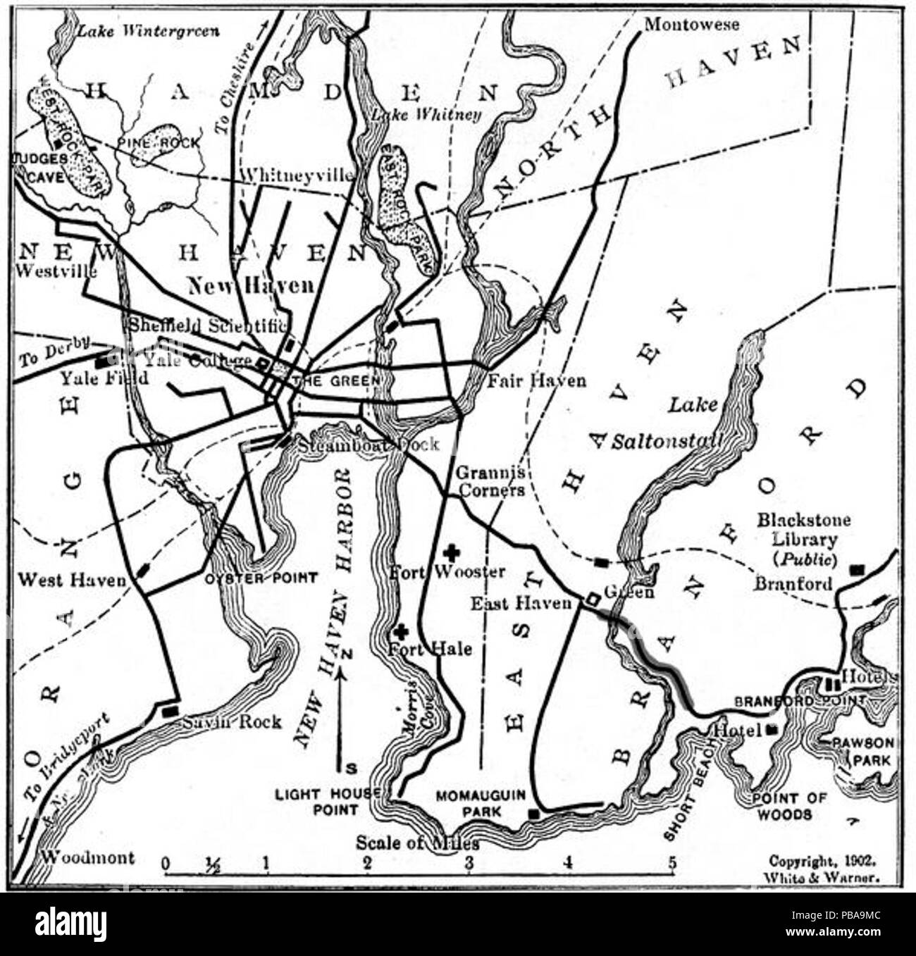 Usa new haven connecticut Black and White Stock Photos & Images - Alamy